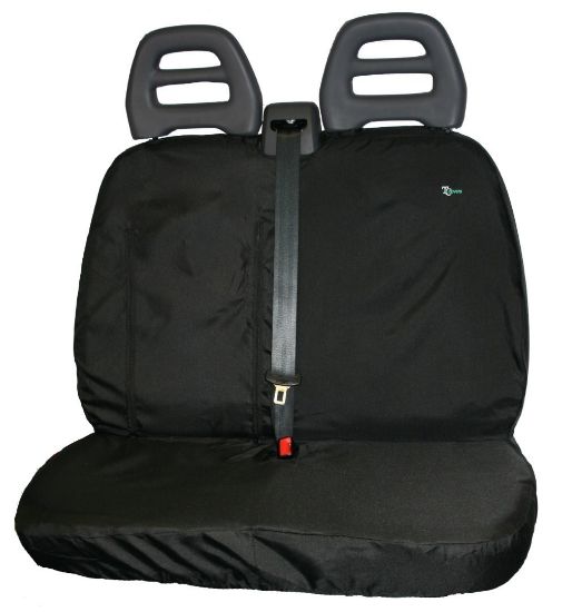 Town and Country Black Double Passenger Seat Cover | Peugeot Boxer 2006 ...
