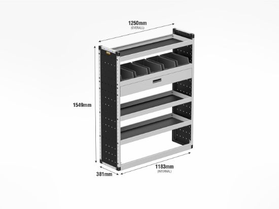 Van Guard Gold Trade Van Racking Package - Complete Kit for Maxus ...